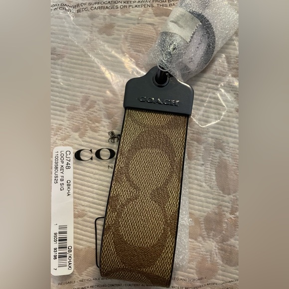 Coach | Accessories | Coach Loop Key Fob In Signature Canvas | Poshmark